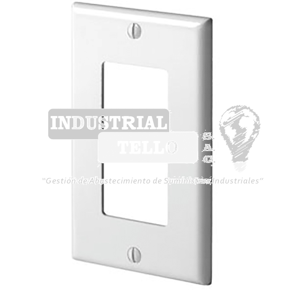 Placa Leviton Decora 80401-NW – Industrial Tello